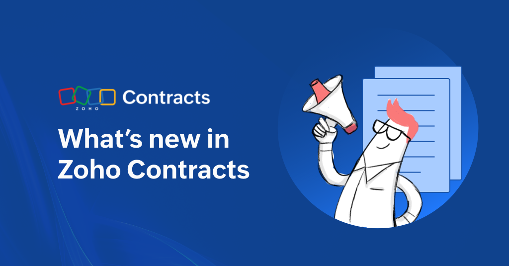 What's new in Zoho Contracts